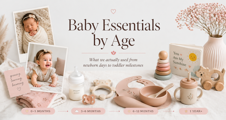 Baby essentials by age - Mira & Co.